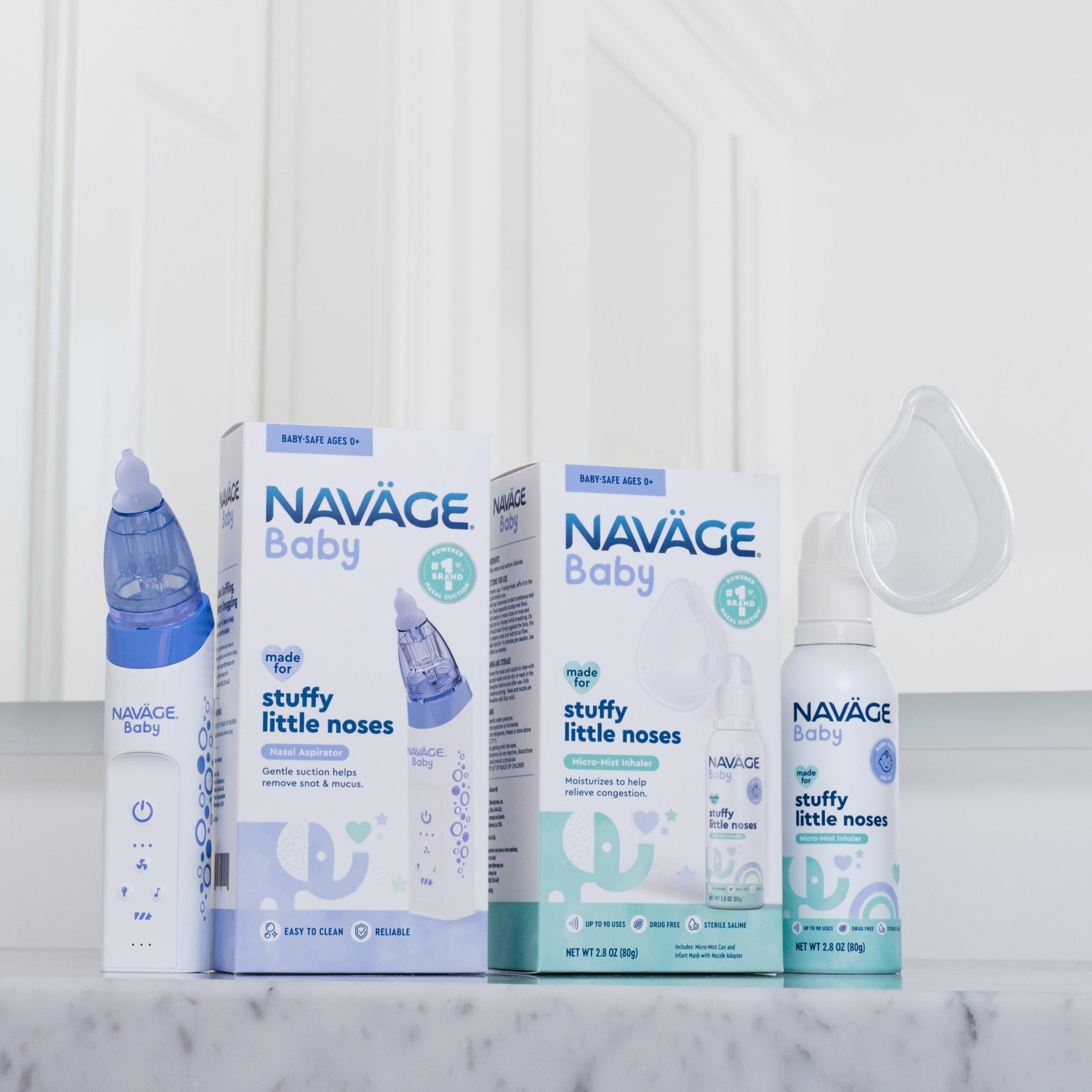Naväge Baby Bundle: Baby Nasal Aspirator + Micro-Mist Inhaler
