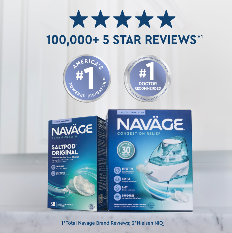 Navage SaltPod Original 30-Packs | Nature's Decongestant