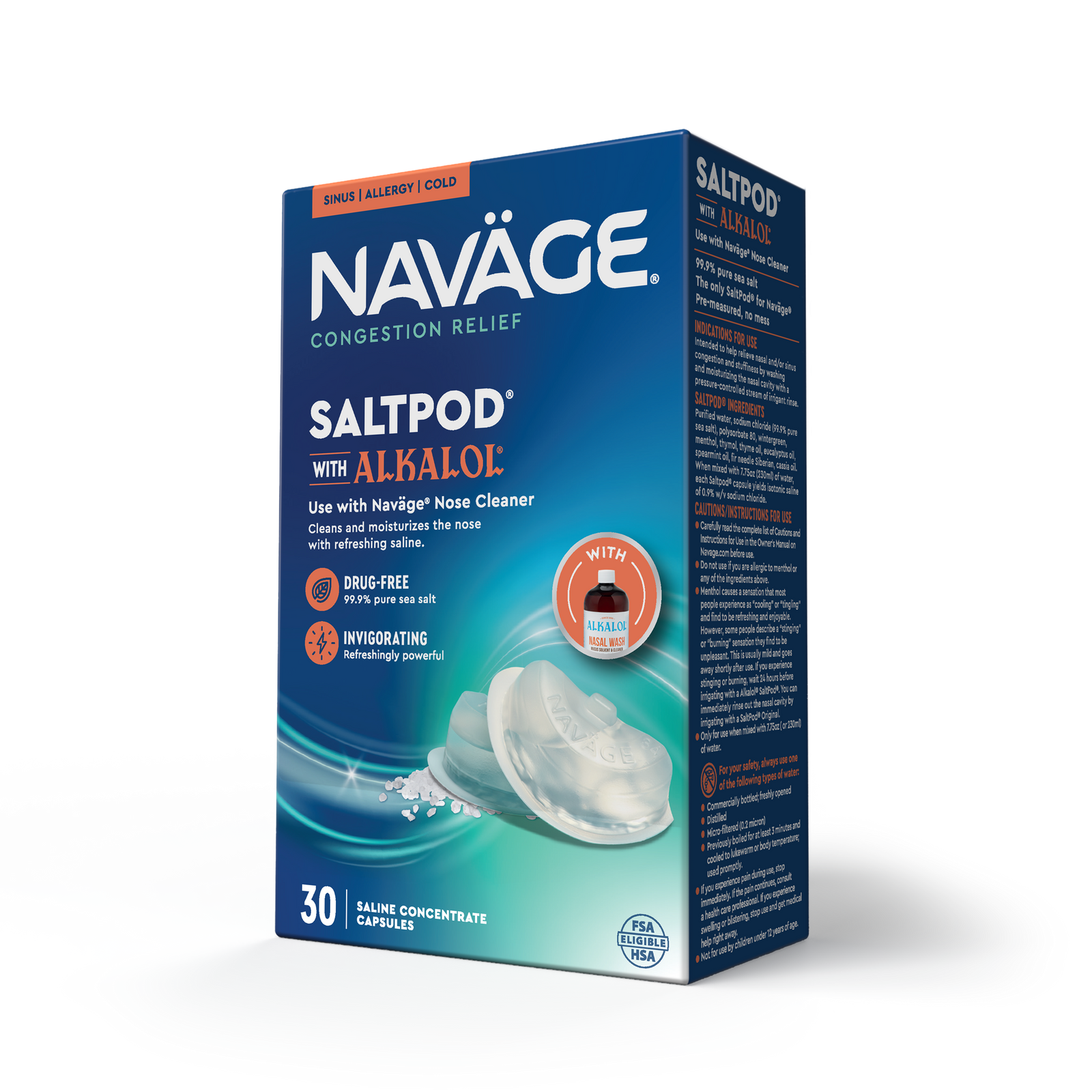 Naväge Alkalol SaltPod 30-Pack