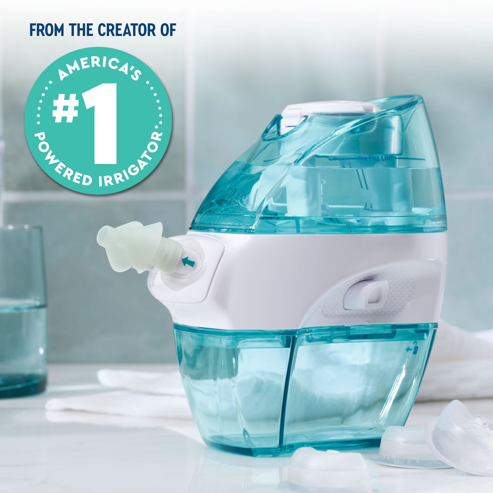 Naväge Family Bundle: Naväge Nose Cleaner + Baby Nasal Aspirator